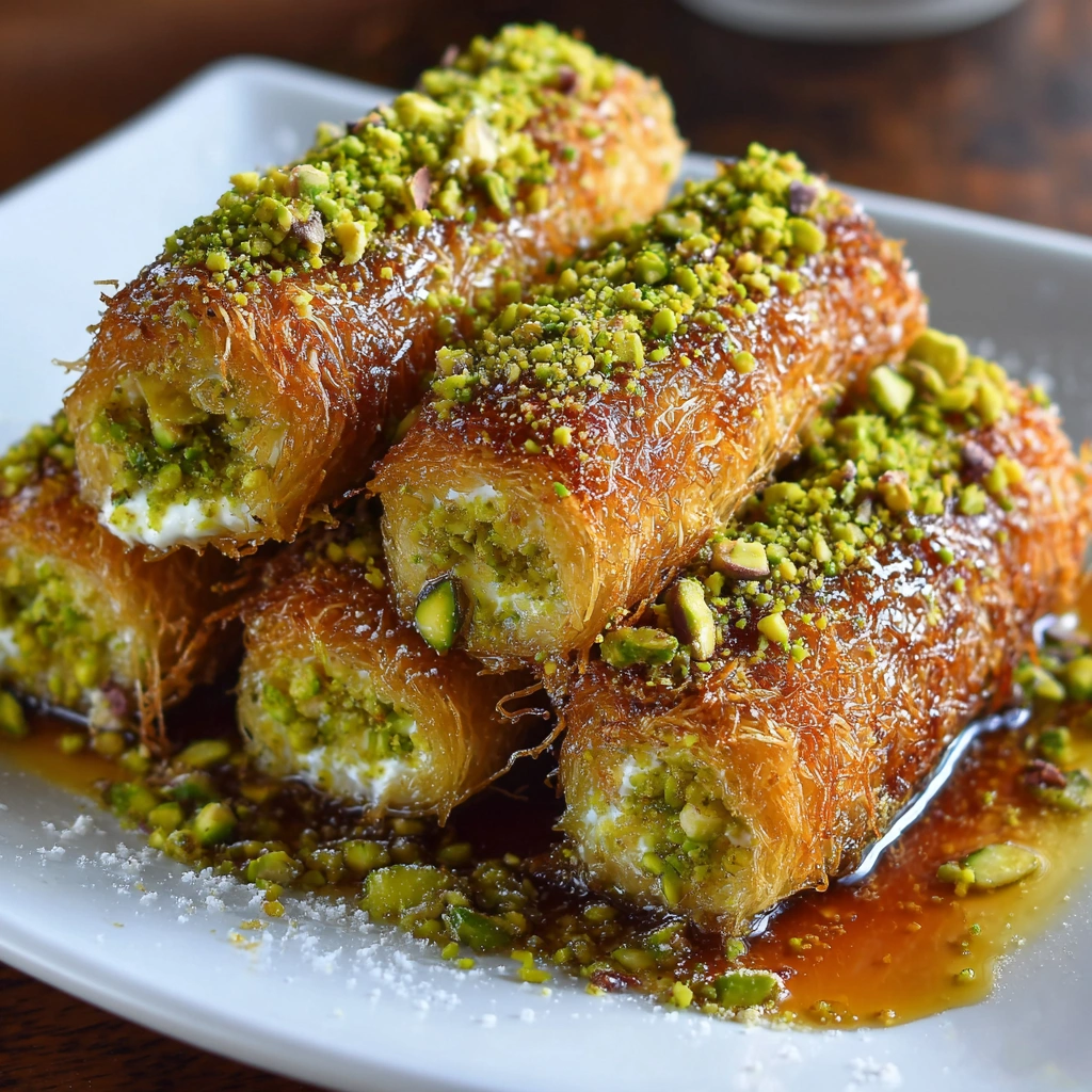 Kataifi Rolls with Pistachio