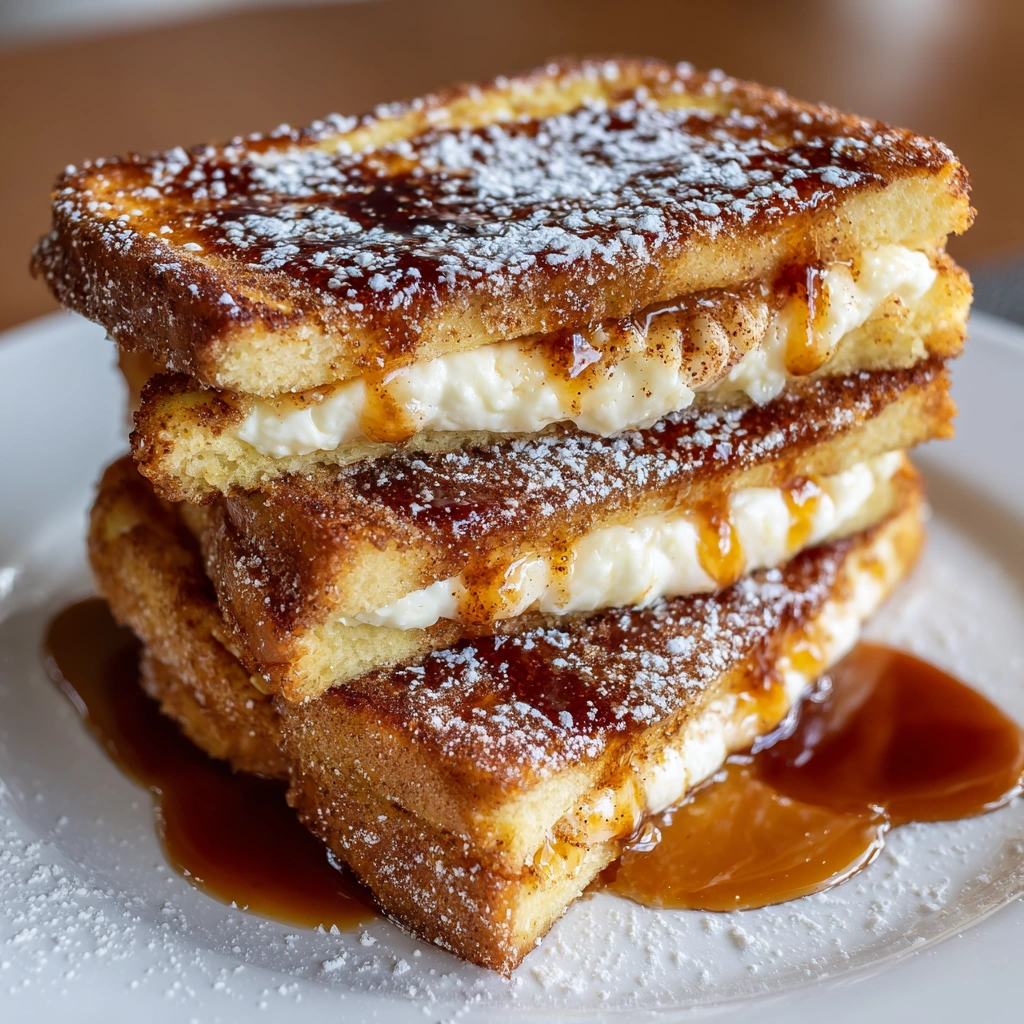 Churro Stuffed French Toast with Cinnamon Sugar